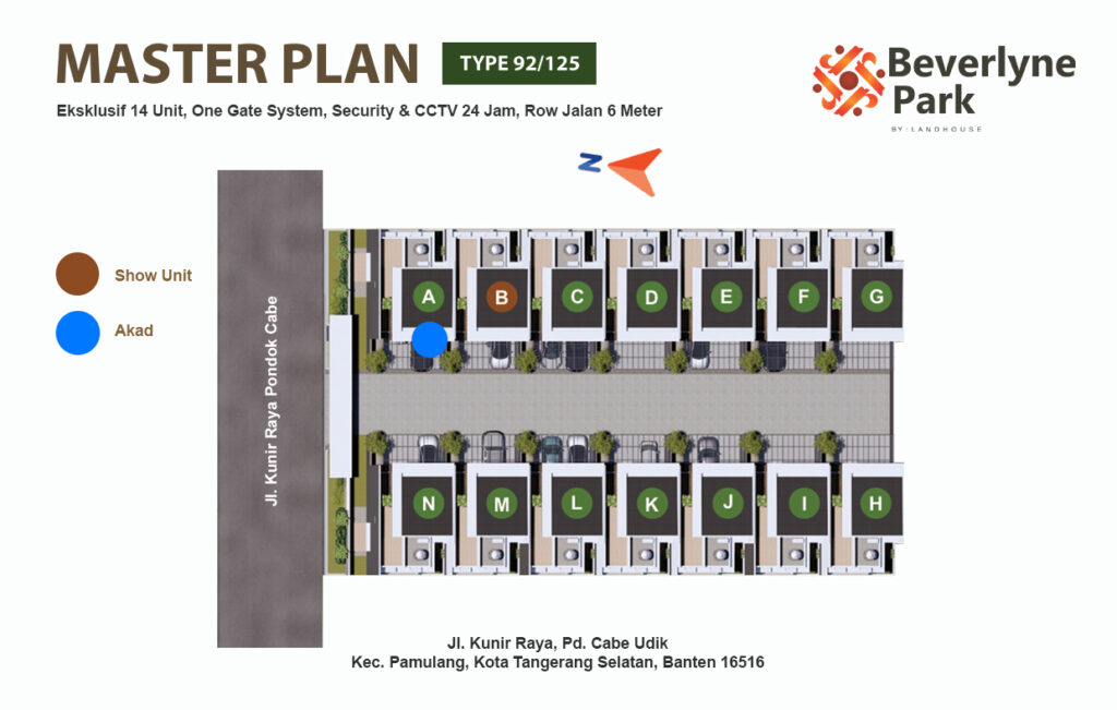 Beverlyne Park Pondok Cabe | Rumah 3 Lantai + Rooftop